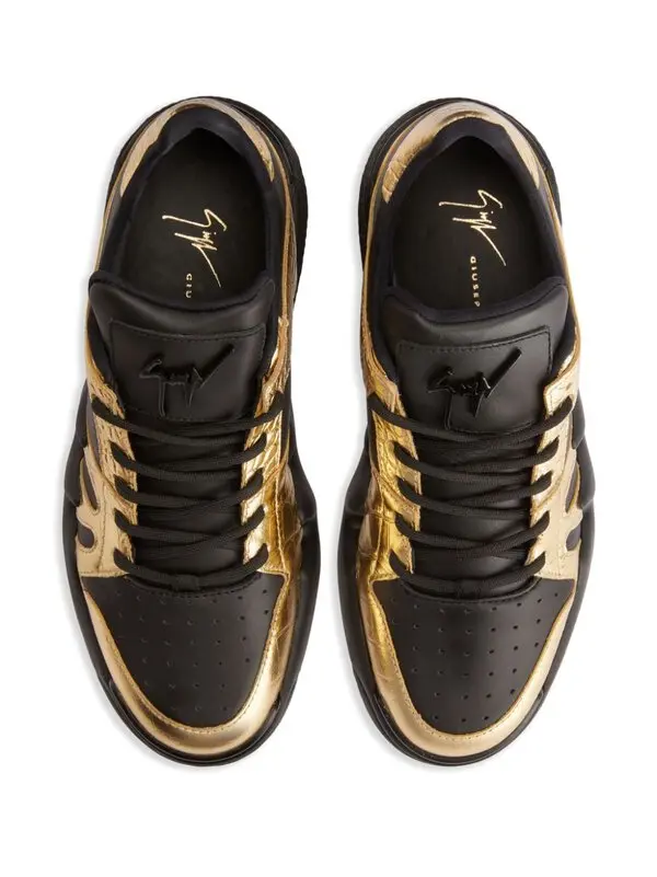 GIUSEPPE ZANOTTI Talon Mid-top Sneakers - Gold