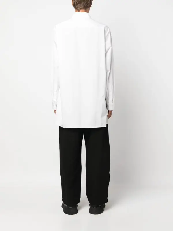 Yohji Yamamoto Long-sleeve Cotton Shirt - White
