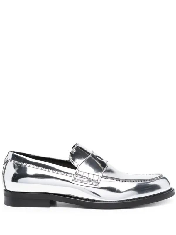 Gcds Reflective-effect Loafers - Silver