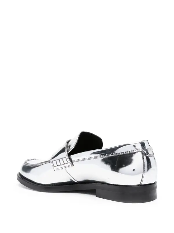 Gcds Reflective-effect Loafers - Silver