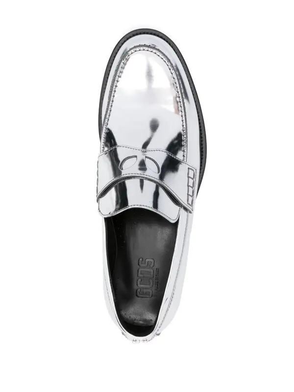 Gcds Reflective-effect Loafers - Silver