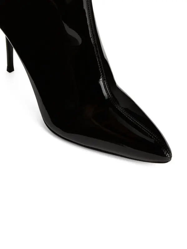 GIUSEPPE ZANOTTI Pearlie 105mm Leather Ankle Boots
