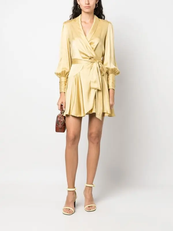 Zimmermann Silk Wrap Minidress