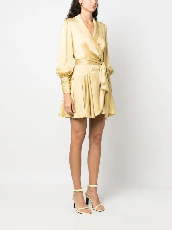 Zimmermann Silk Wrap Minidress