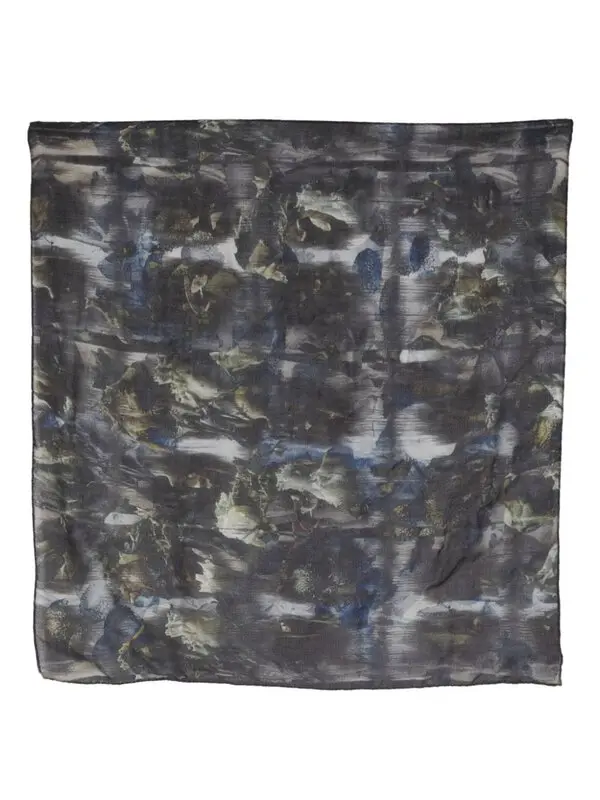 Henrik Vibskov Barock Flower Wool-blend Scarf - Black