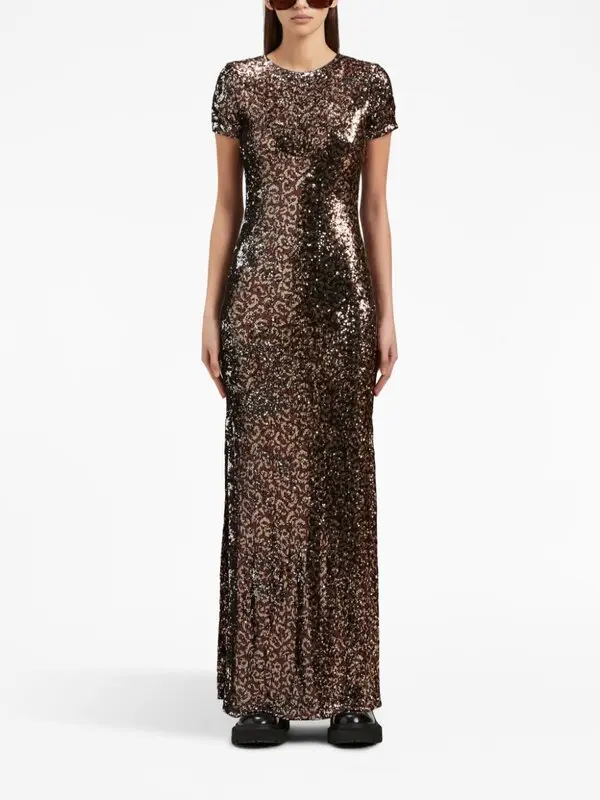 Palm Angels Sequinned Maxi Dress