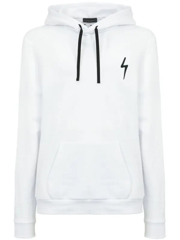 GIUSEPPE ZANOTTI Logo-embroidered Cotton Hoodie