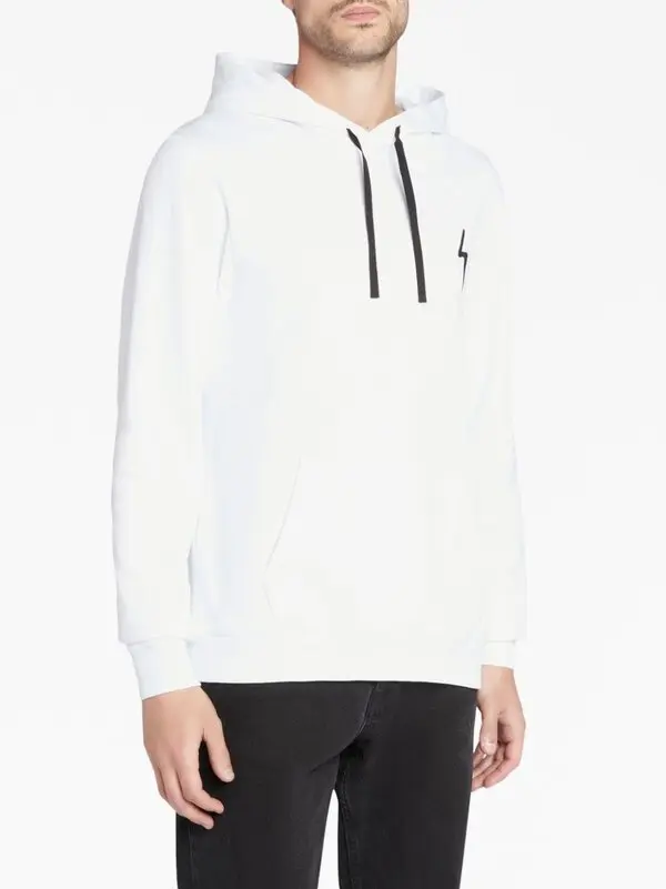 GIUSEPPE ZANOTTI Logo-embroidered Cotton Hoodie