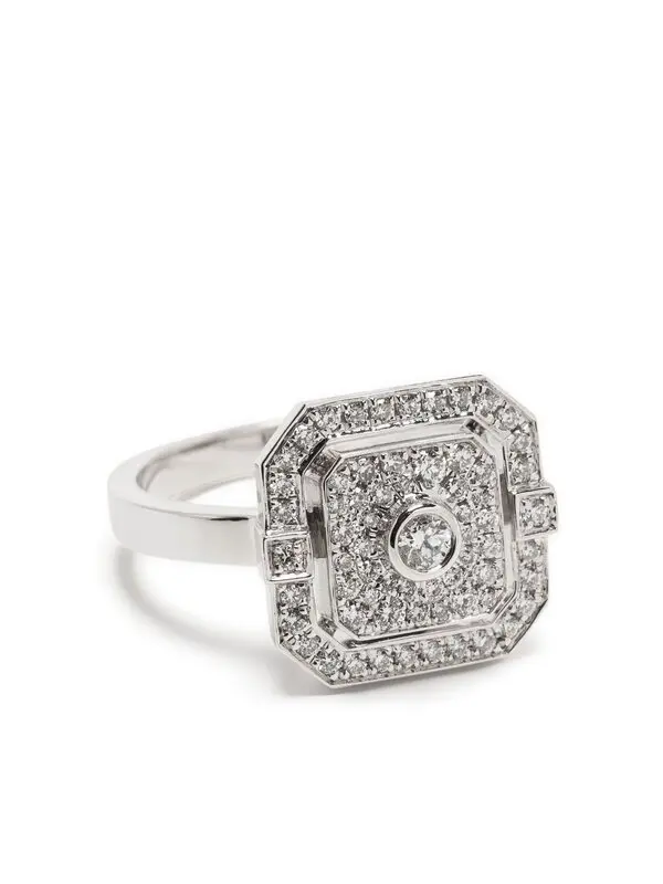STATEMENT Mini Skyway Diamond Ring - Silver