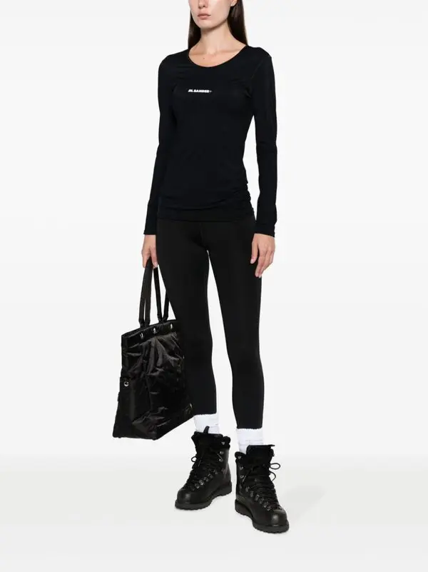 JIL SANDER Logo-print Jersey T-shirt - Black