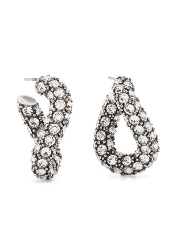 Isabel Marant Crystal-embellished Earrings - Silver