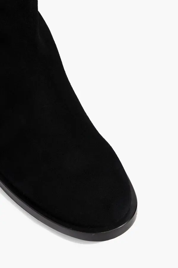 STUART WEITZMAN Keelan Microstretch And Suede Over-the-knee Boots - Black