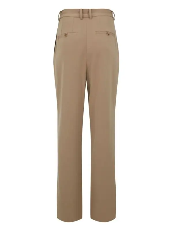 Staud Luisa Pleated Wide-leg Trousers