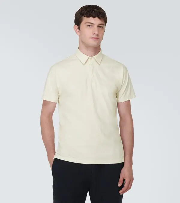 LES TIEN Cotton Piqué Polo Top