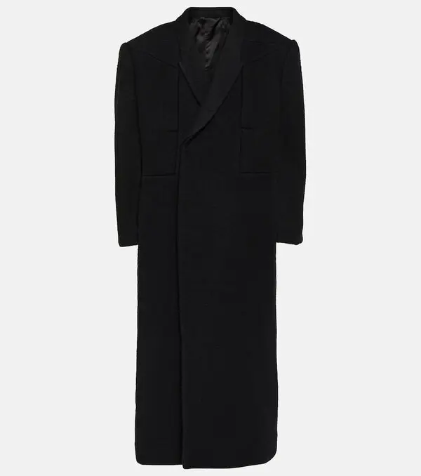 Rick Owens Oversized Virgin Wool Coat