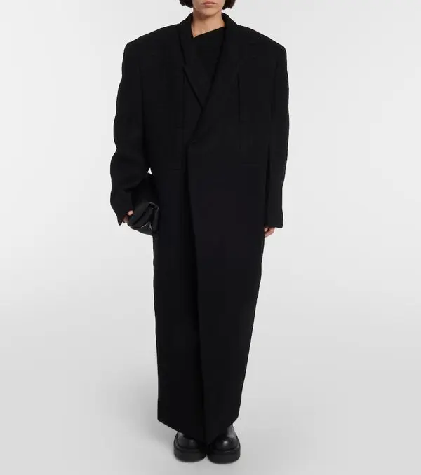 Rick Owens Oversized Virgin Wool Coat