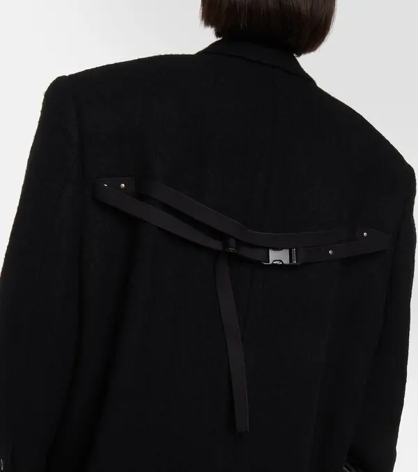 Rick Owens Oversized Virgin Wool Coat