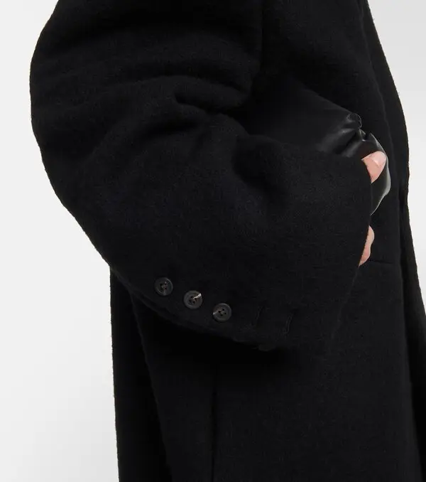 Rick Owens Oversized Virgin Wool Coat