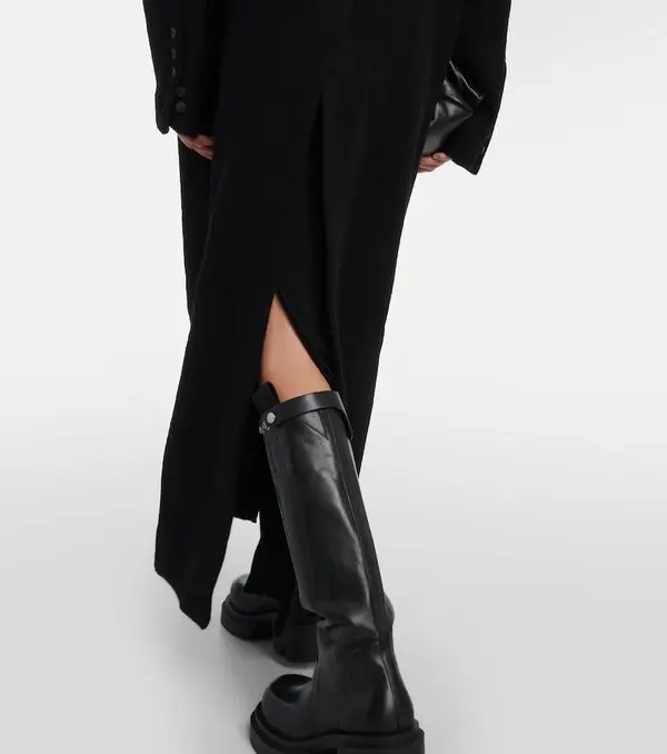 Rick Owens Oversized Virgin Wool Coat