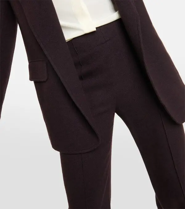 Chloé Wool And Cashmere Straight-leg Pants