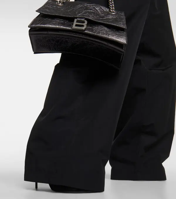 Balenciaga 3b Sports Icon Poplin Track Pants - Black | Editorialist