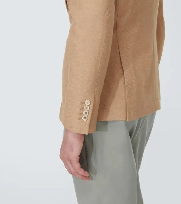 Brunello Cucinelli Wool, Cashmere, And Silk Twill Blazer