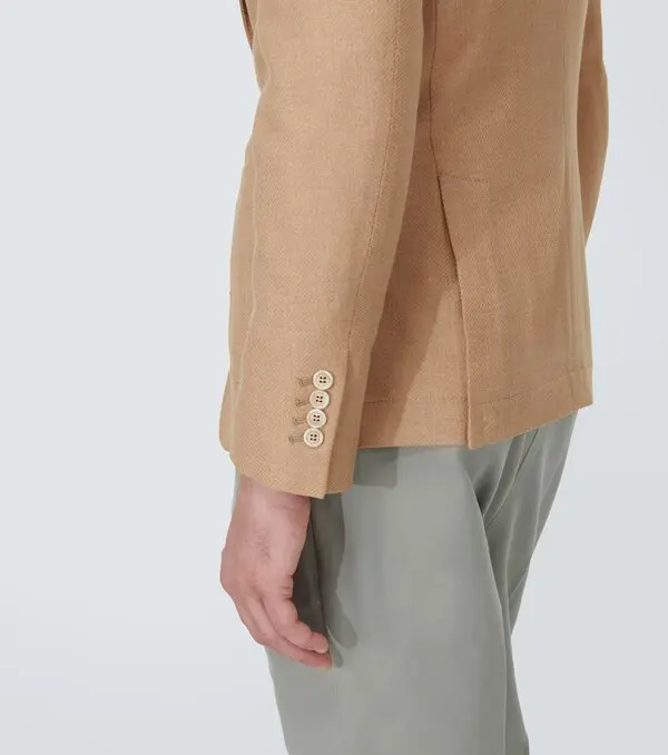 Brunello Cucinelli Wool, Cashmere, And Silk Twill Blazer