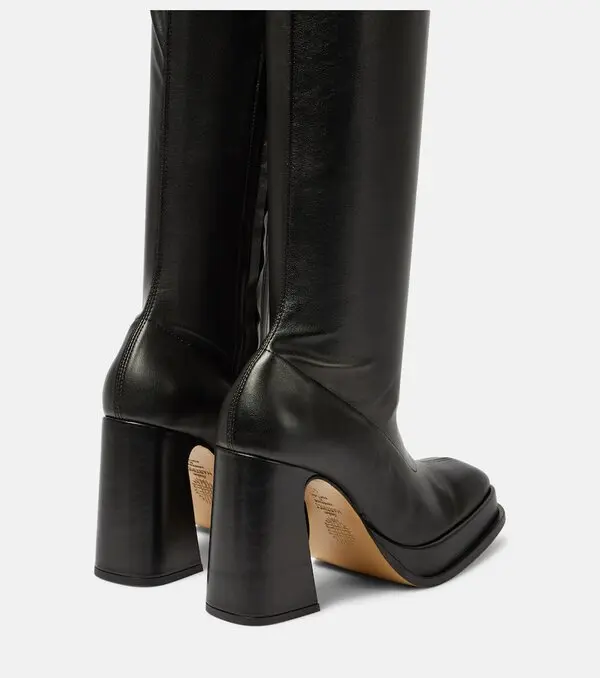 Souliers Martinez Over-The-Knee Boots In Black 30% Off