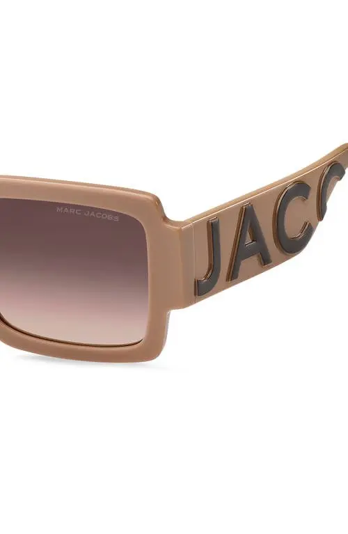 Marc Jacobs 55mm Gradient Rectangle Sunglasses