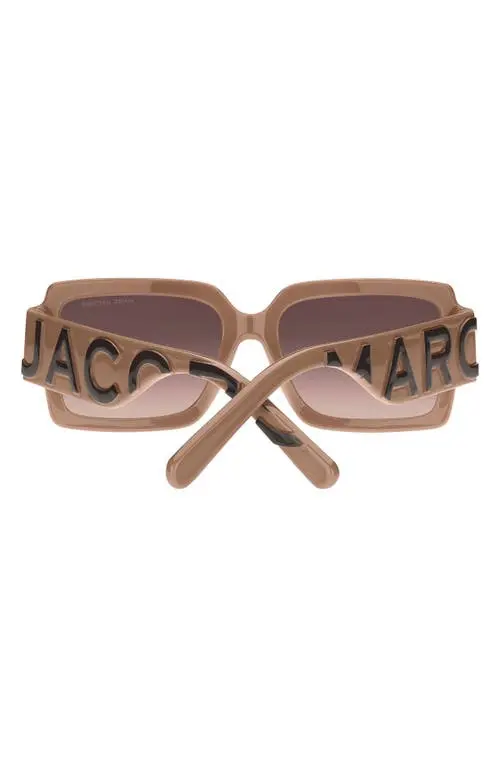 Marc Jacobs 55mm Gradient Rectangle Sunglasses