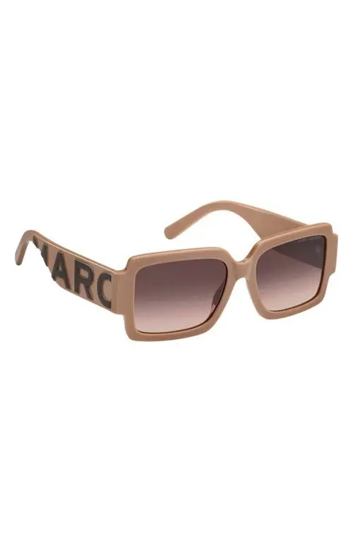 Marc Jacobs 55mm Gradient Rectangle Sunglasses