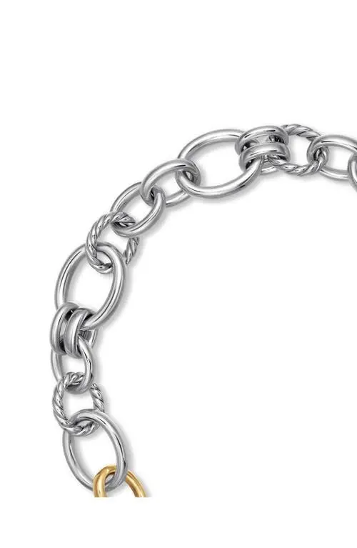 David Yurman Mercer Mixed Metal Link Necklace