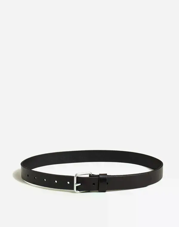 Madewell Narrow Leather Belt - Classic Black