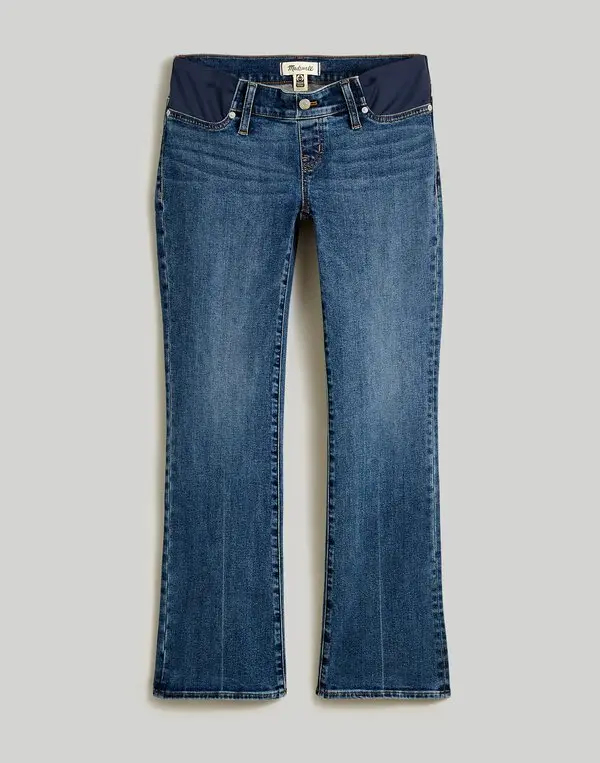 Madewell Maternity Side-panel Kick Out Crop Jeans - Arlen Wash