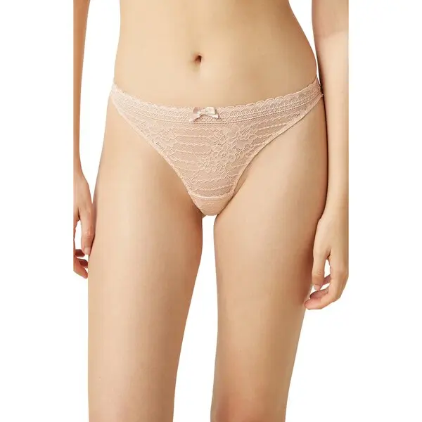 ETAM Panama Lace Thong - Blush