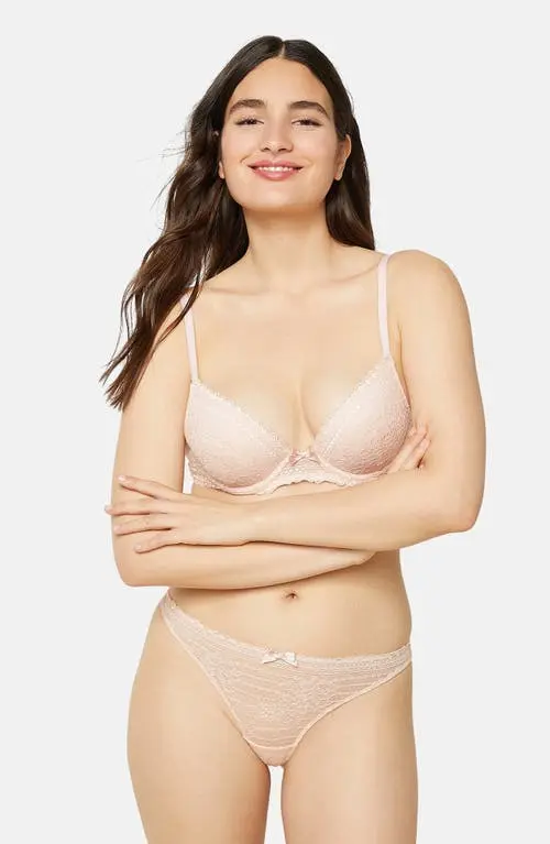 ETAM Panama Lace Thong - Blush