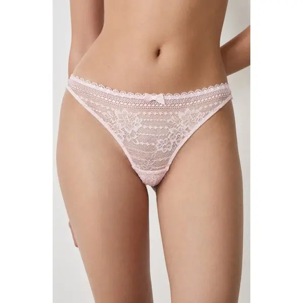 ETAM Panama Lace Thong - Pink