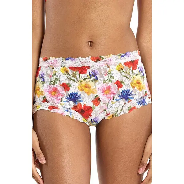 Hanky Panky Floral High Waist Briefs - Meadow Mix