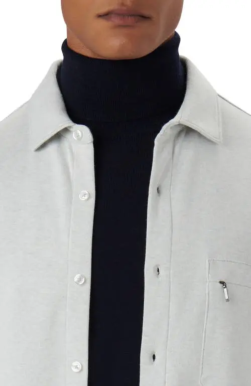 Bugatchi Cotton Blend Shirt Jacket - Chalk