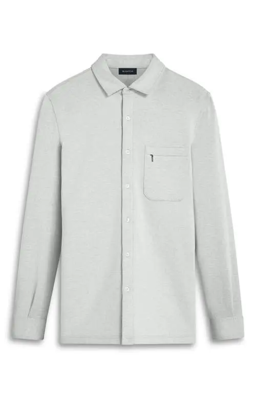 Bugatchi Cotton Blend Shirt Jacket - Chalk