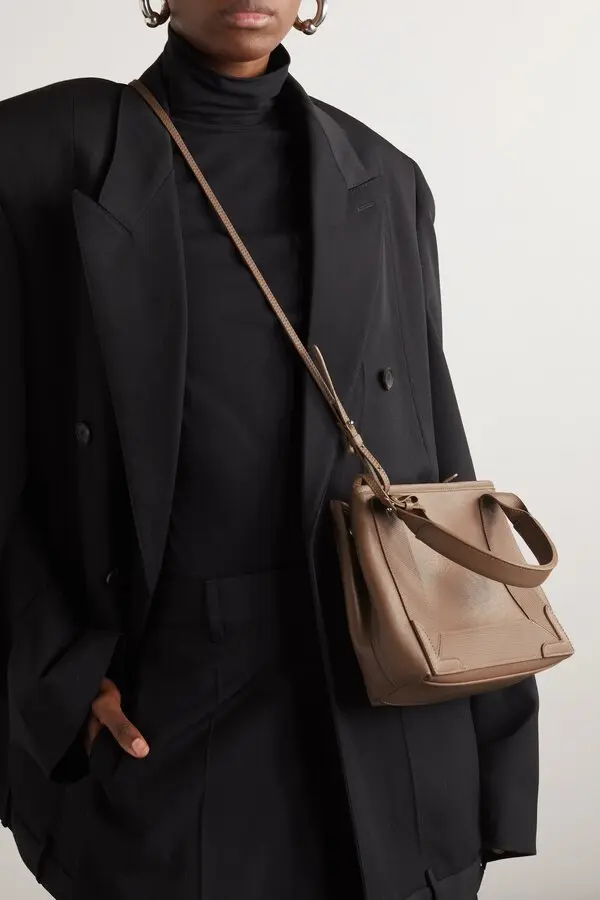 Balenciaga Navy Cabas Xs Leather Tote In Gray - 40% Off | Editorialist