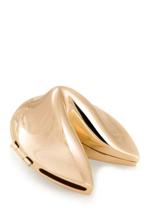 BEY-BERK Fortune Cookie Box - Gold