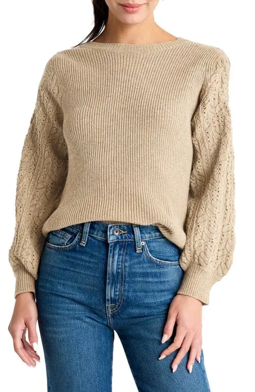 Splendid Phoebe Pointelle Sweater