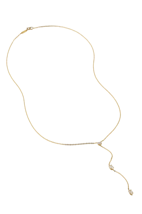 ANITA KO 18-karat Diamond Lariat Necklace - Gold