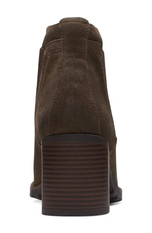 Clarks Leda Up Ankle Bootie - Dark Olive