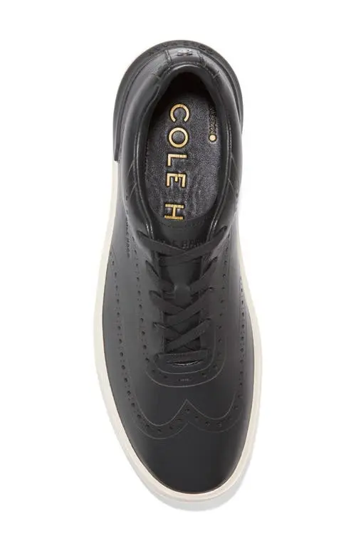 Cole Haan Grandpro Crew Wingtip Sneaker - Black/birch