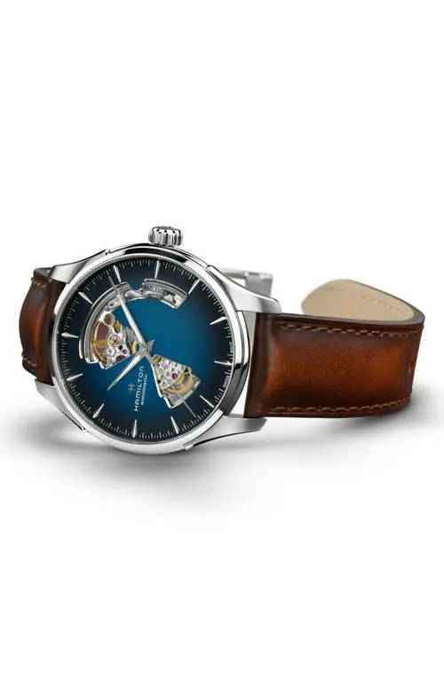 Hamilton Jazzmaster Open Heart Strap Watch