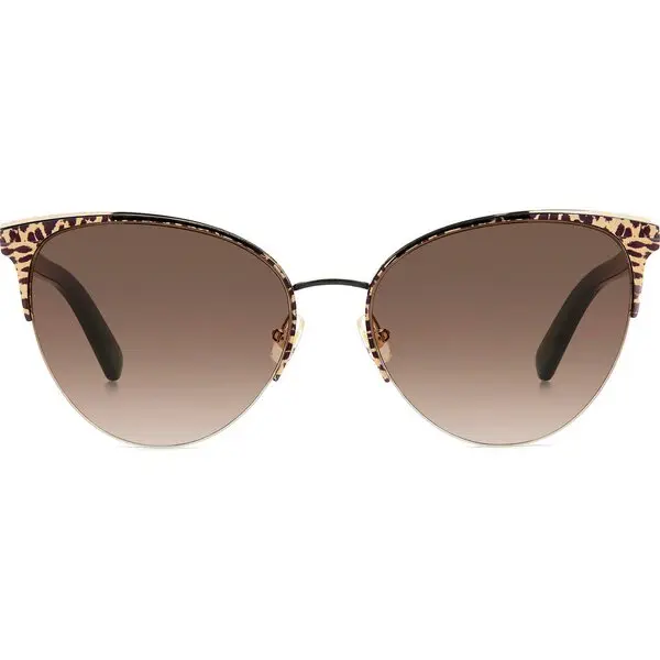 Kate Spade New York Izara 57mm Sunglasses - Pattern Black/brown Gradient