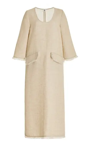 knee length dresses for ladies Ivory/Black Destiny Knit Maxi Dress