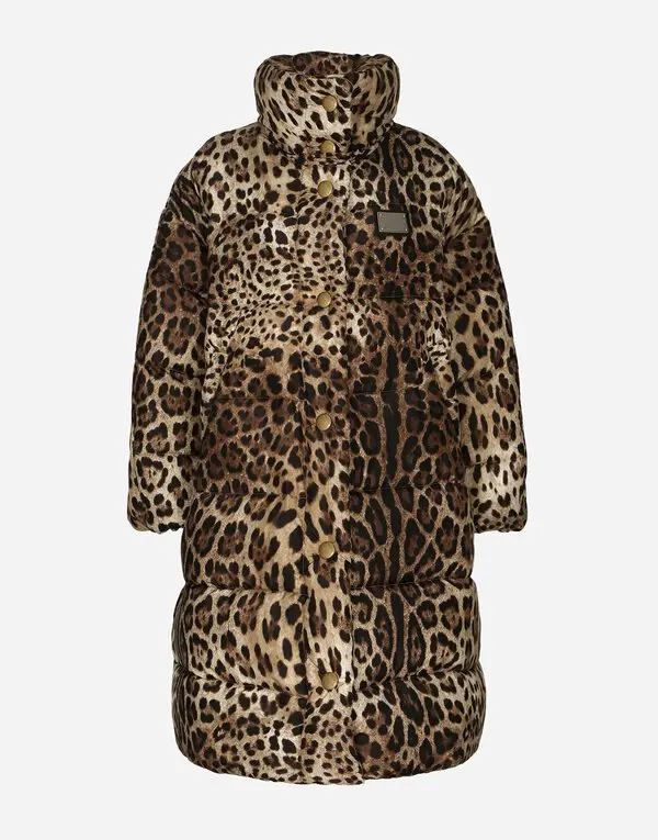 Dolce & Gabbana Long Leopard-print Nylon Jacket - Animal Print